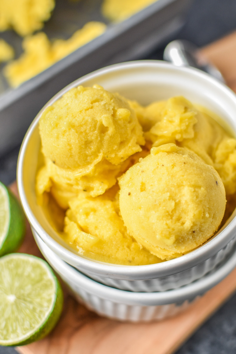 4 Ingredient Mango Lime Nice Cream - Project Meal Plan