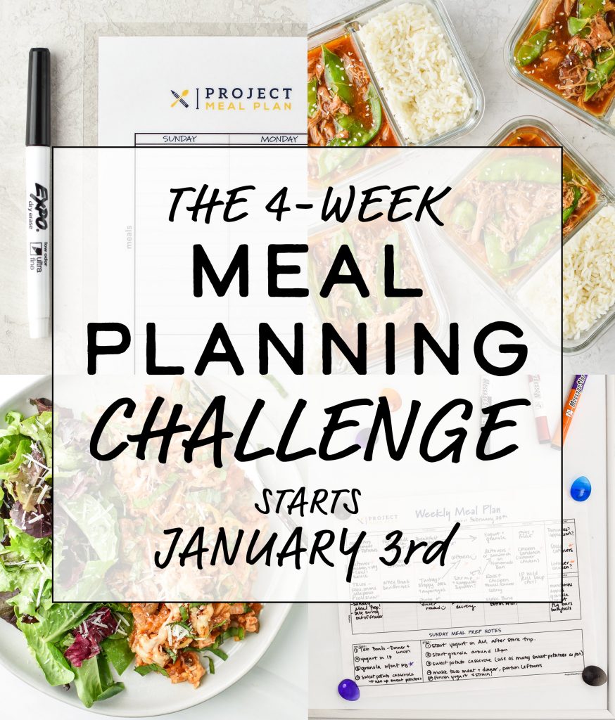 4-Week Meal Planning Challenge: January 2019 - Project Meal Plan