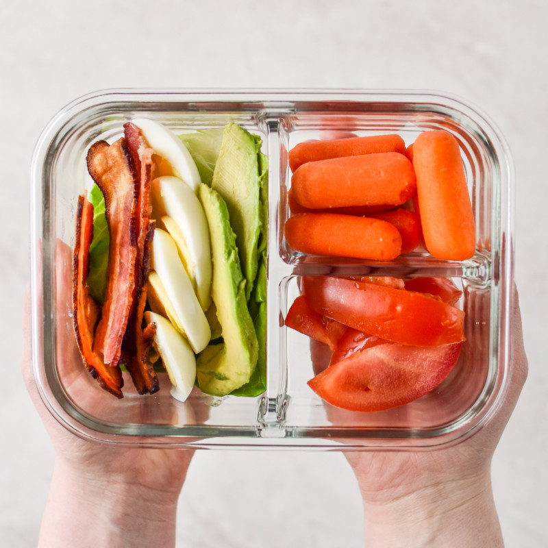 BLTA Lettuce Wraps Meal Prep - Project Meal Plan