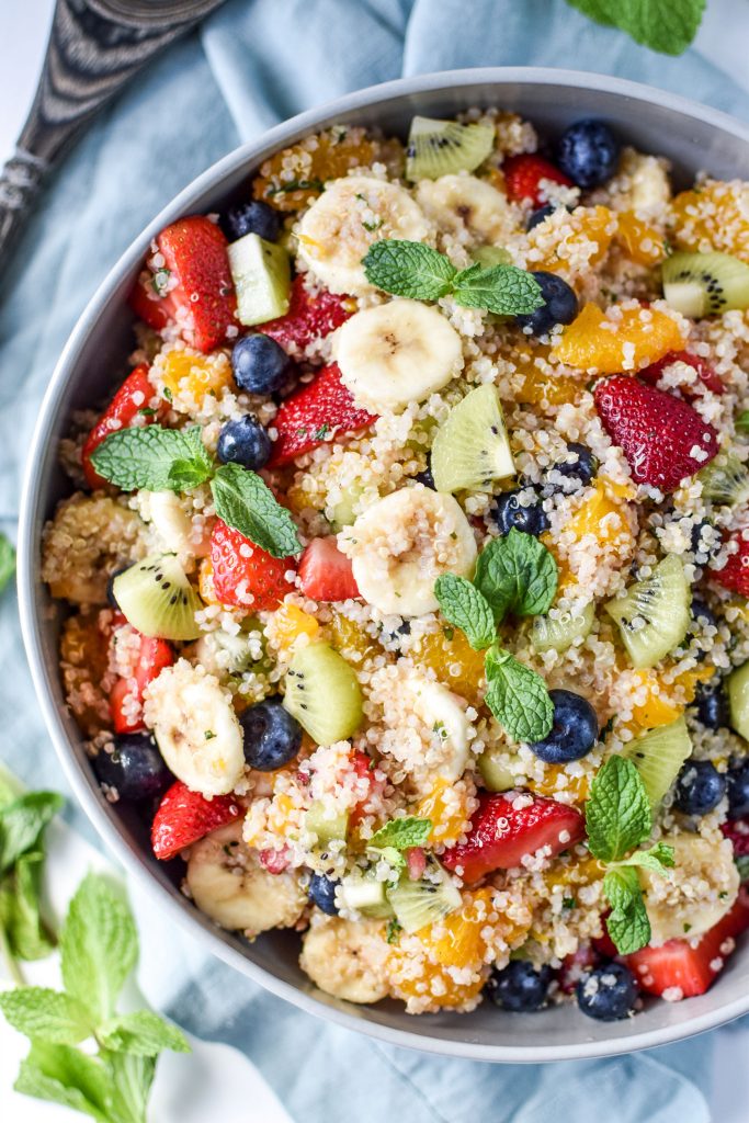 Quinoa Mint Fruit Salad - Project Meal Plan