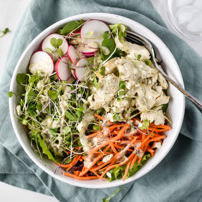 Simple Spring Mix Lunch Salad - Project Meal Plan