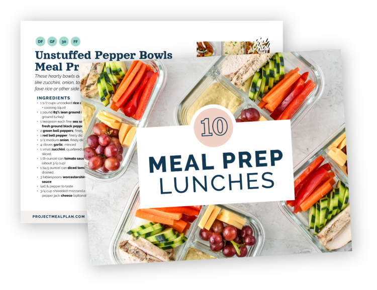 Meal Prep Lunches eBook is here! - Project Meal Plan