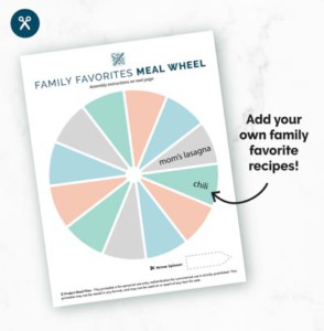 "What's For Dinner?" Printables Activity Pack - Project Meal Plan