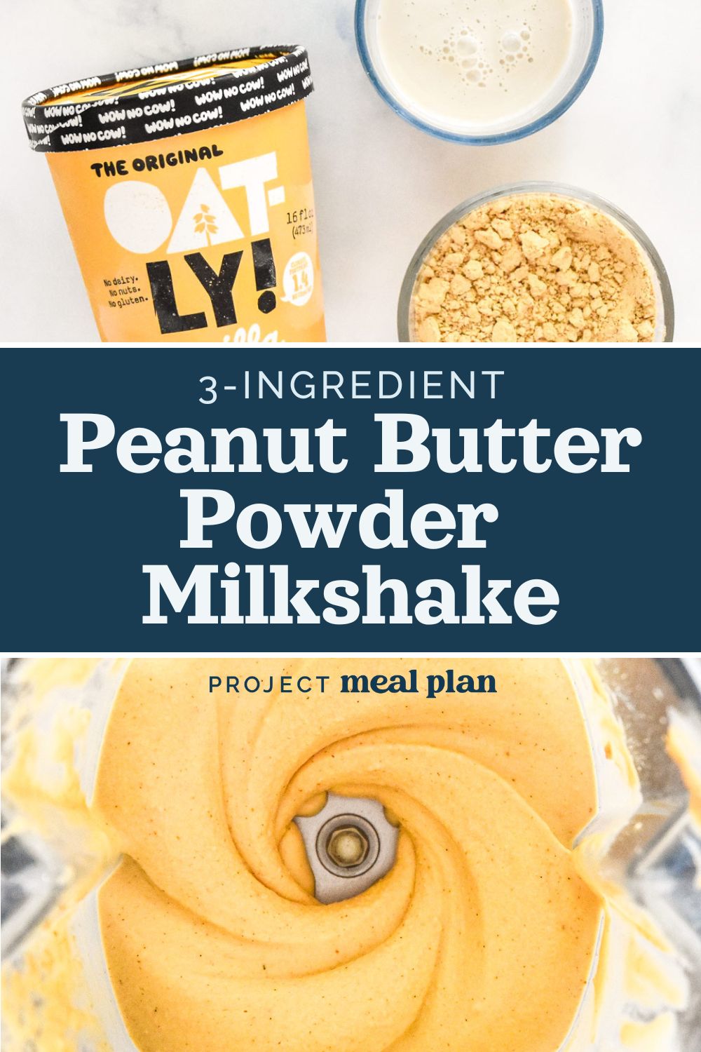 Peanut Butter Powder Milkshake - Project Meal Plan