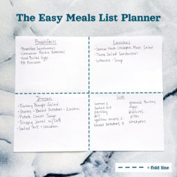 3 Ways to Fold Paper into a Meal Plan - Project Meal Plan